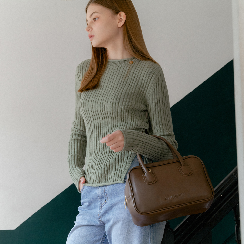 [유튜버Pick] BASIC SQUARE TOTE BAG_BROWN - OCO, 브랜드 편집샵 오씨오